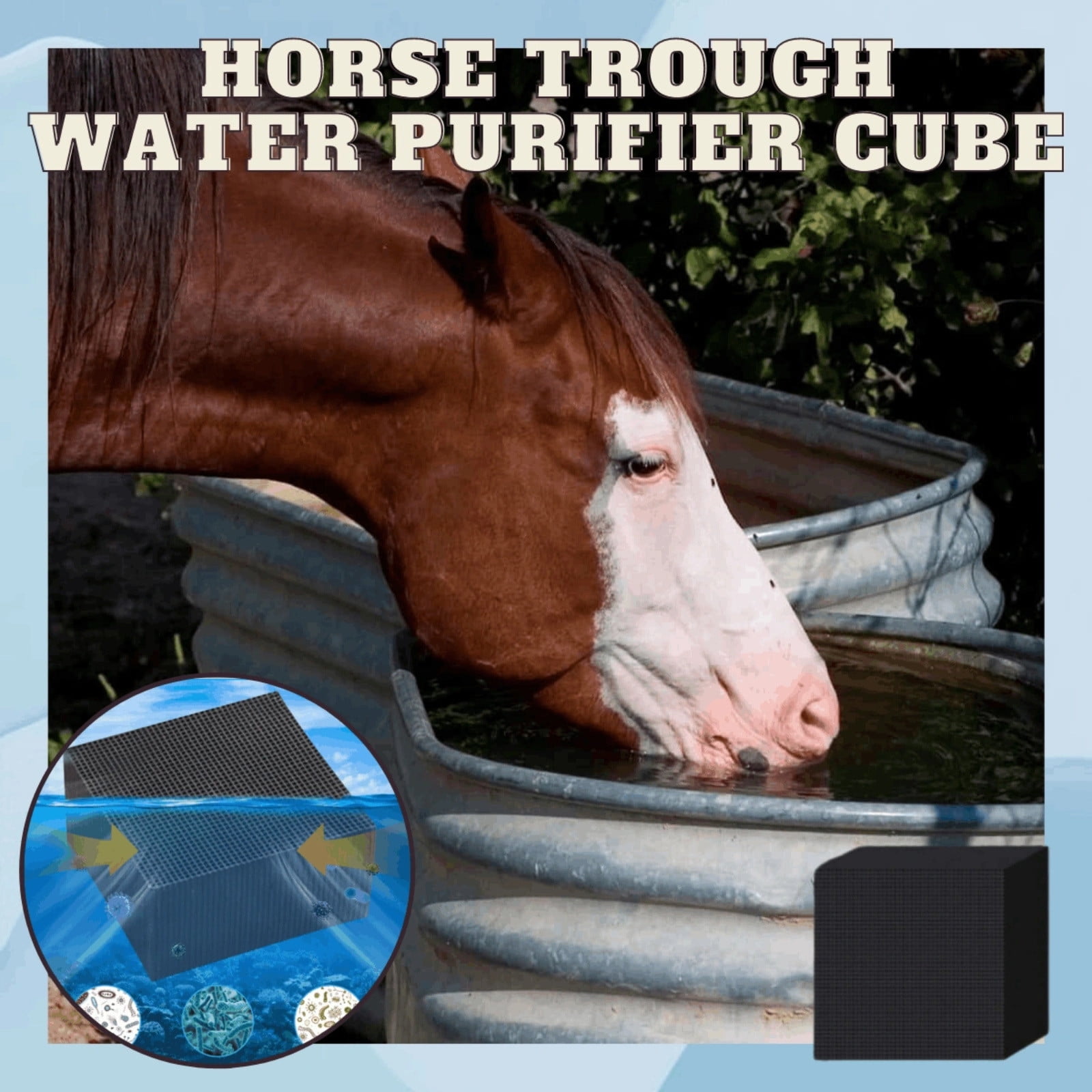 Eco-Aquarium Water Trough Purifier Cube,Horse Trough Water Purifier ...