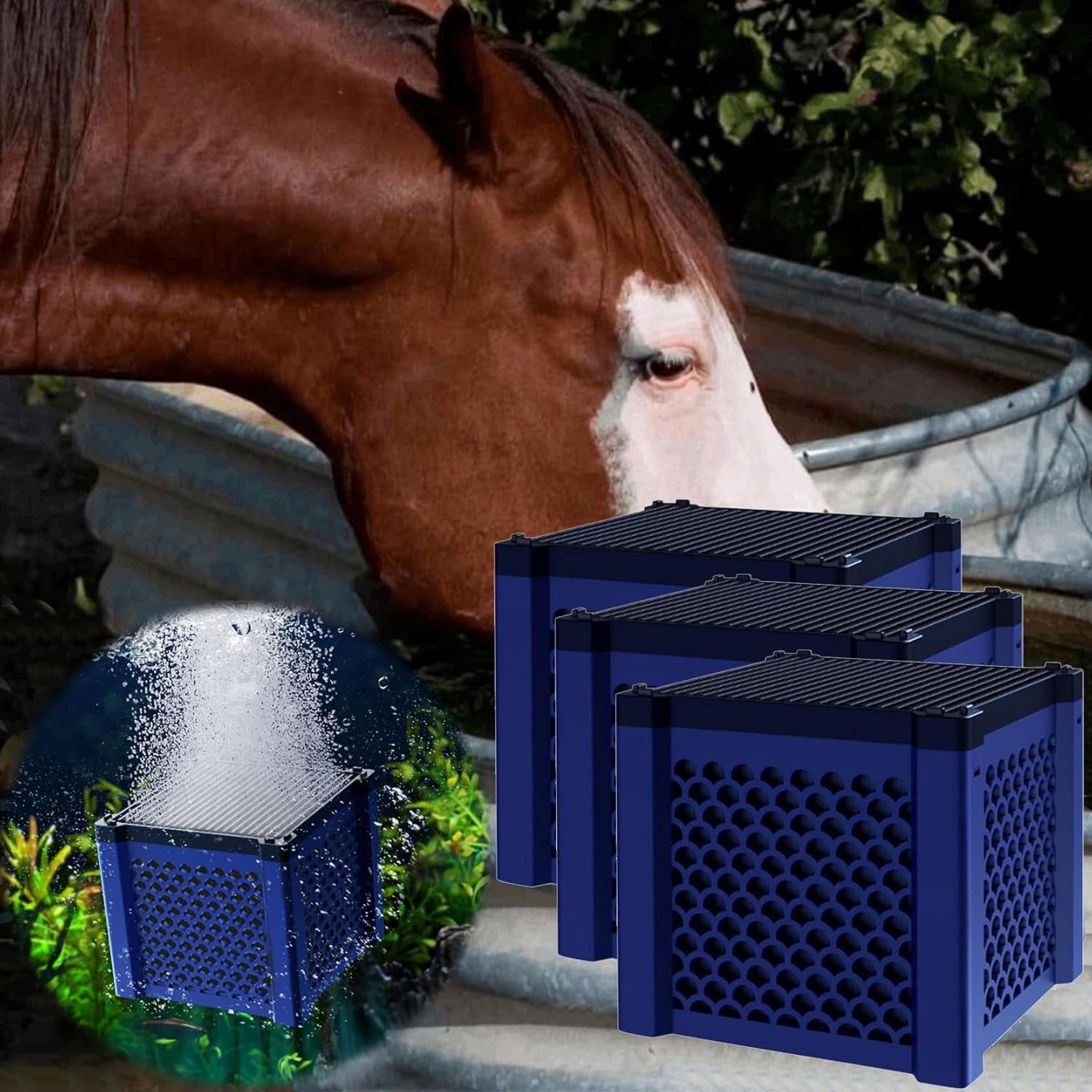 Eco-Aquarium Water Trough Purifier Cube, Horse Water Trough Purifier ...