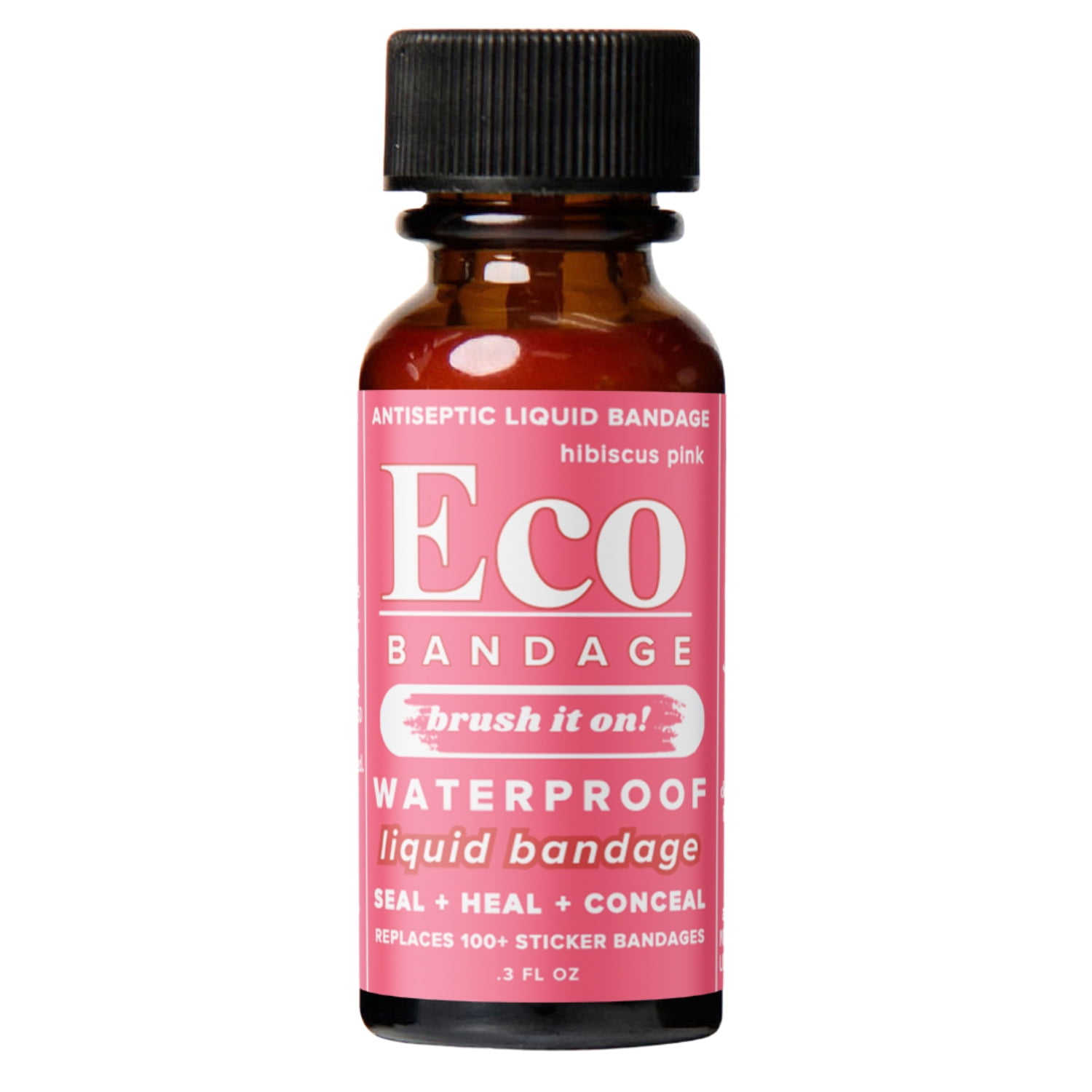 Eco Bandage Waterproof Colored Liquid Bandage, Hibiscus Pink (.3 oz ...