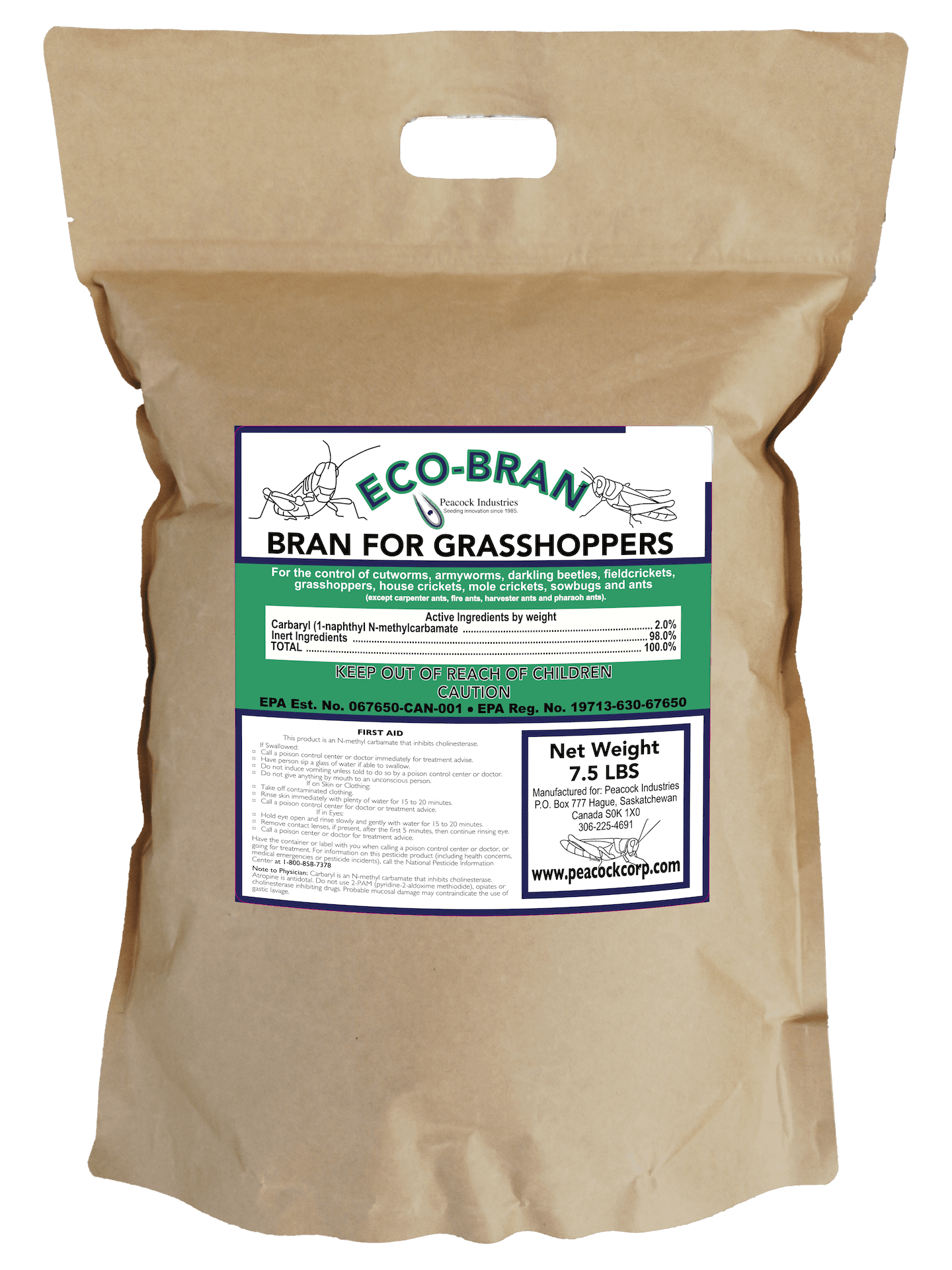 Eco-Bran Broad Spectrum Grasshopper & Cricket Bait - Contains 2% ...