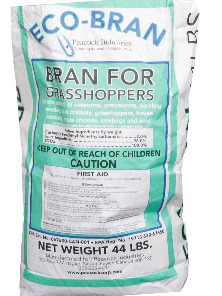 Eco-Bran Grasshopper & Cricket Bait - Contains 2% Carbaryl - Control of ...