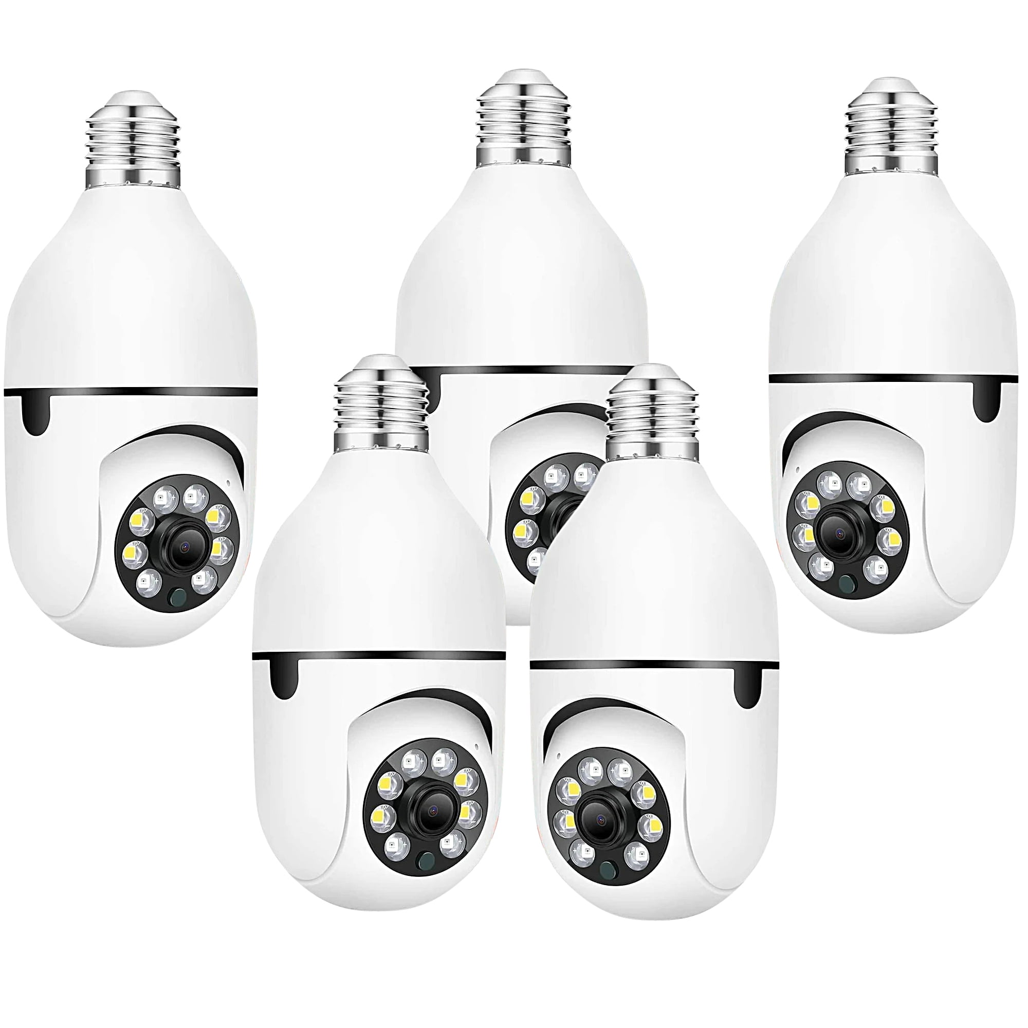 Eco-Bright Wifi Surveillance Light Bulb Camera Full Color Night Vision ...