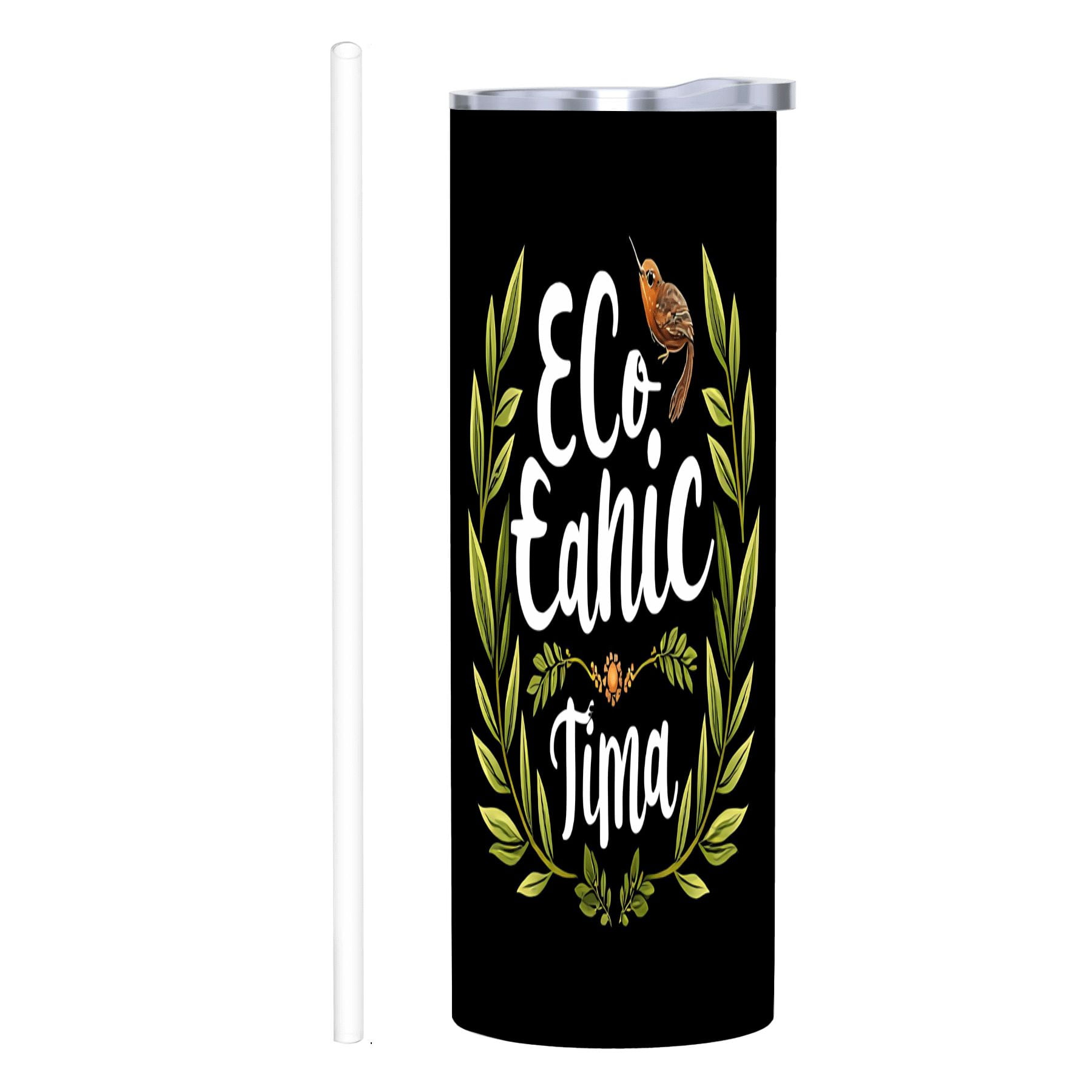 Eco - Chic 20 oz Stainless Steel Insulated Tumbler with Lid & Straw ...