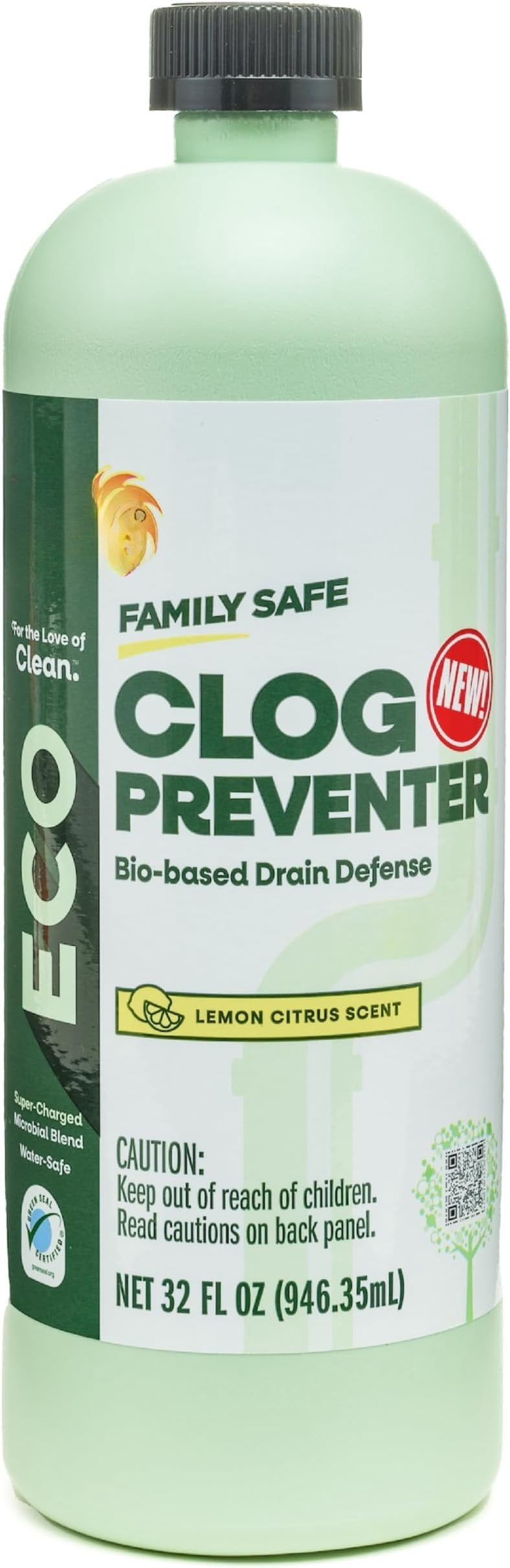 Eco Clog Preventer - Enzyme Drain Cleaner Liquid and Deodorizer for ...