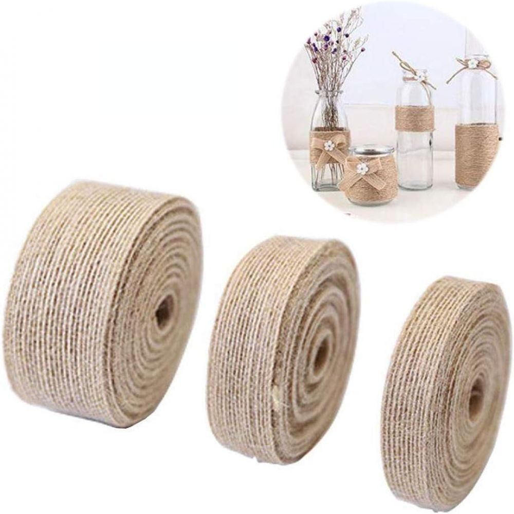 Eco-Conscious Crafting: Natural Jute Fabric Ribbon, Soft And Durable, 3 ...