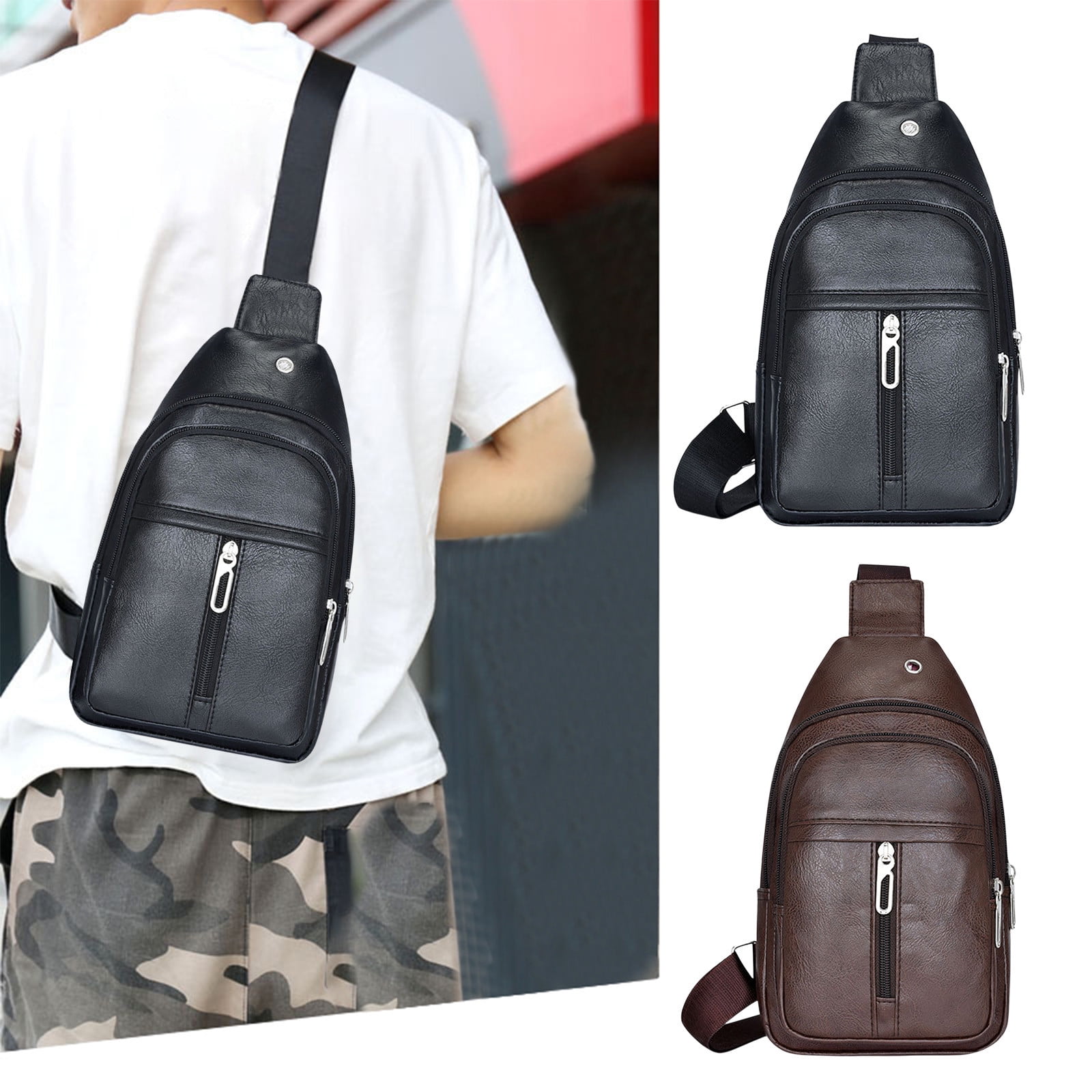 Eco-Conscious Packaging, Canvas Sling Bag Crossbody, Casual Rucksack ...