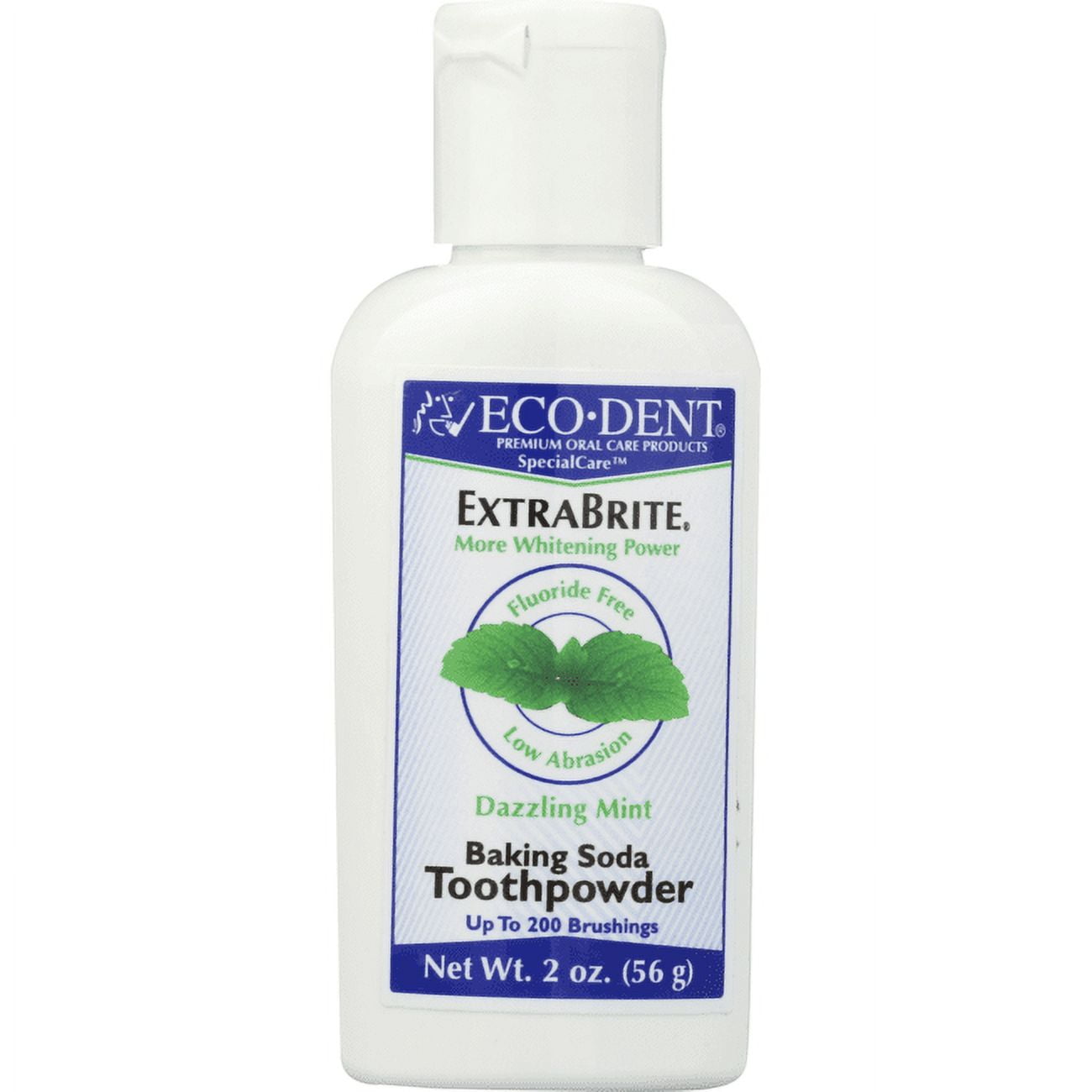 Eco-Dent Extrabrite Baking Soda Toothpowder - Dazzling Mint 2 oz Pwdr ...