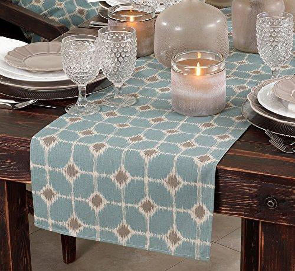 Eco Design French Blue Table Runner, 16"x72" Rectangular - Walmart.com