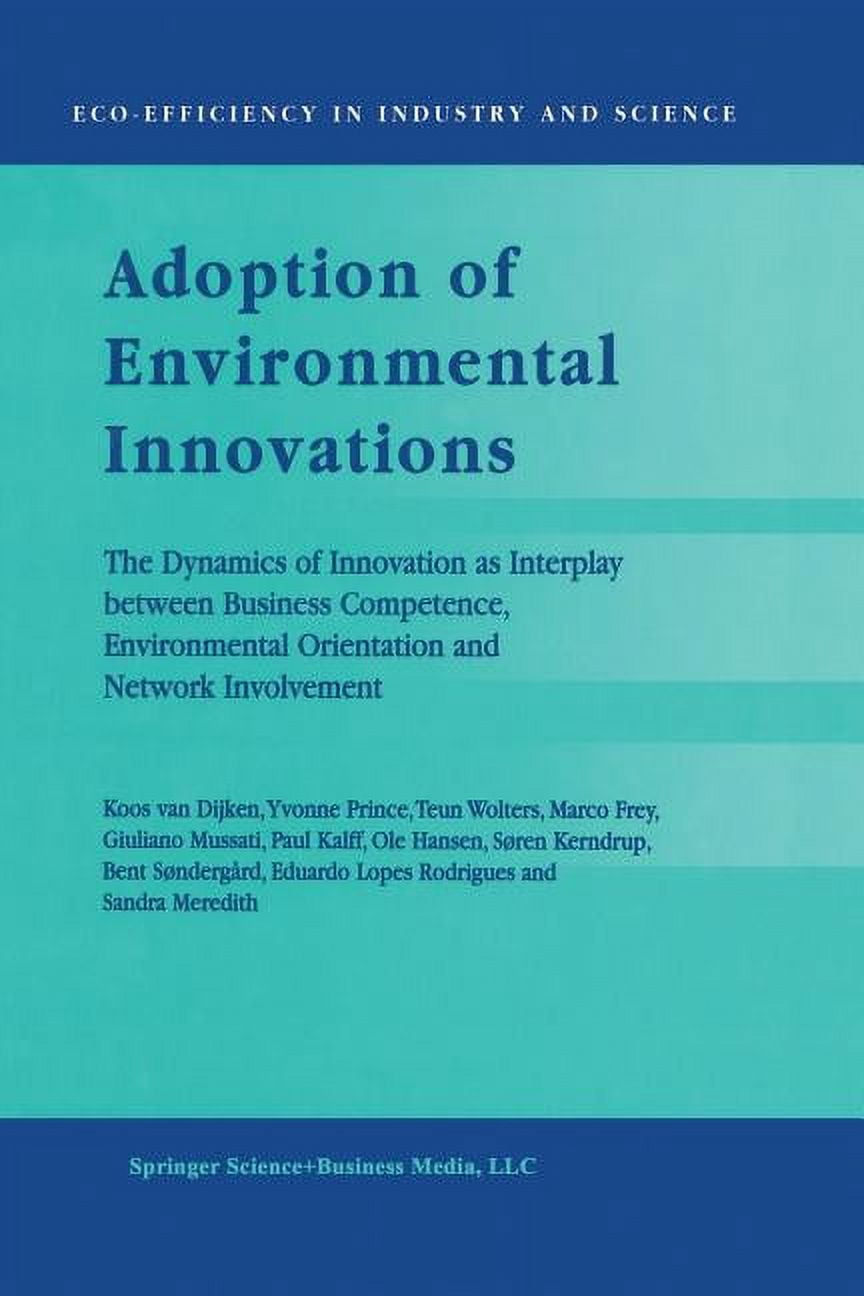 Eco-Efficiency in Industry and Science Adoption of Environmental ...