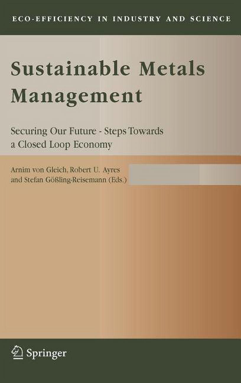 Eco-Efficiency in Industry and Science Sustainable Metals Management ...
