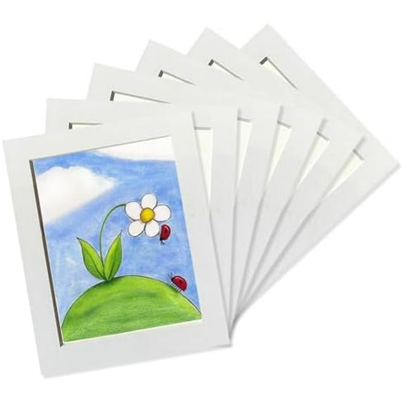 Eco-Friendly 10x8 Inch Cardboard Photo Frame Set of 6 | Cream White ...