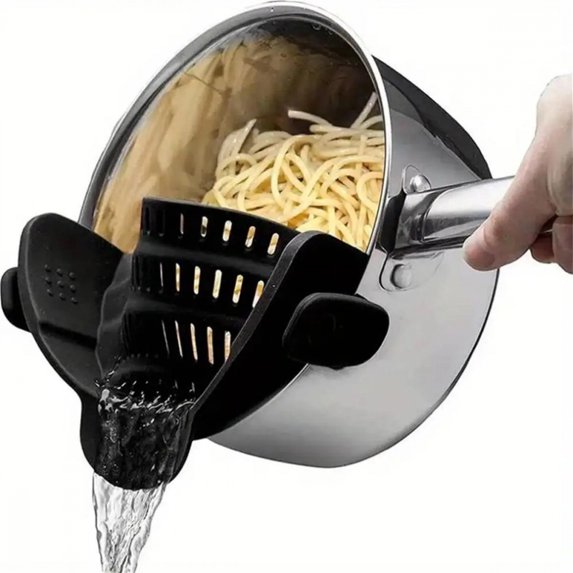 Eco-Friendly Adjustable Clip-On Pot Strainer - Stainless Steel ...