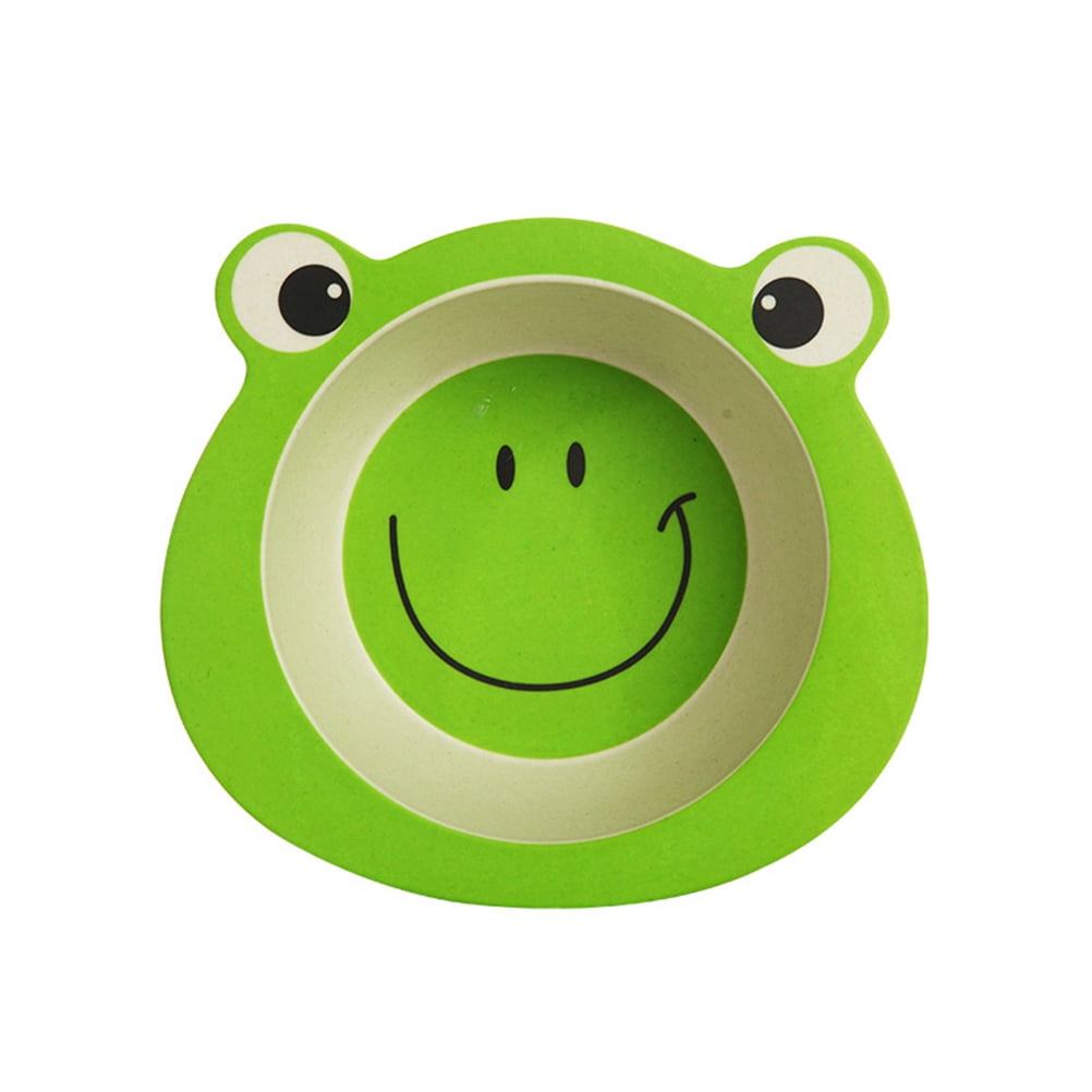 GOOHOCHY EcoFriendly Kids Bowl in Bright Green Color Made of Bamboo ...