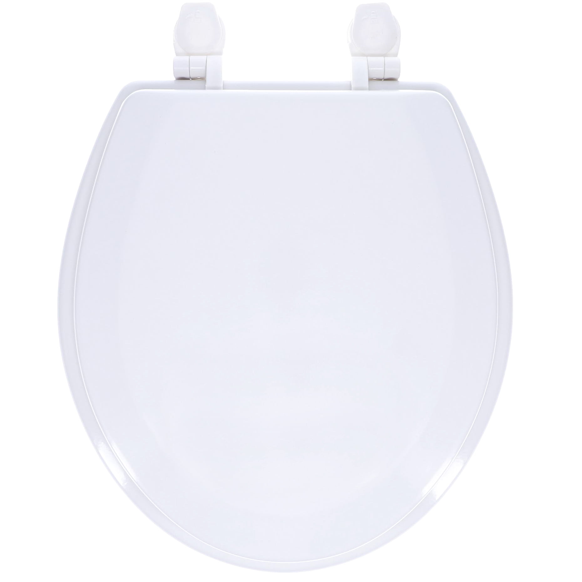 Home Solutions White Round Wood Bevel Toilet Seat - Walmart.com