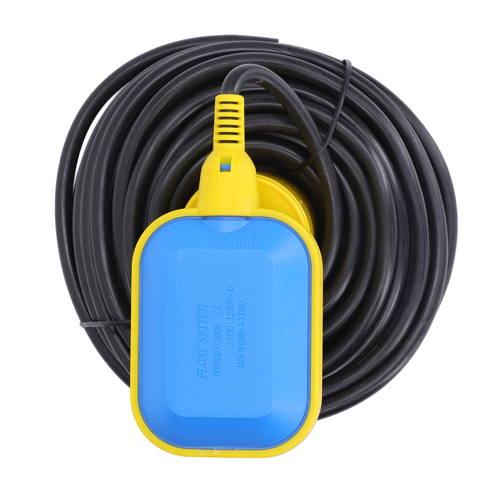 Eco Friendly Float Switch, 15m/49ft Cable, Liquid Fluid Water Level Controller for Pool, Oil ...