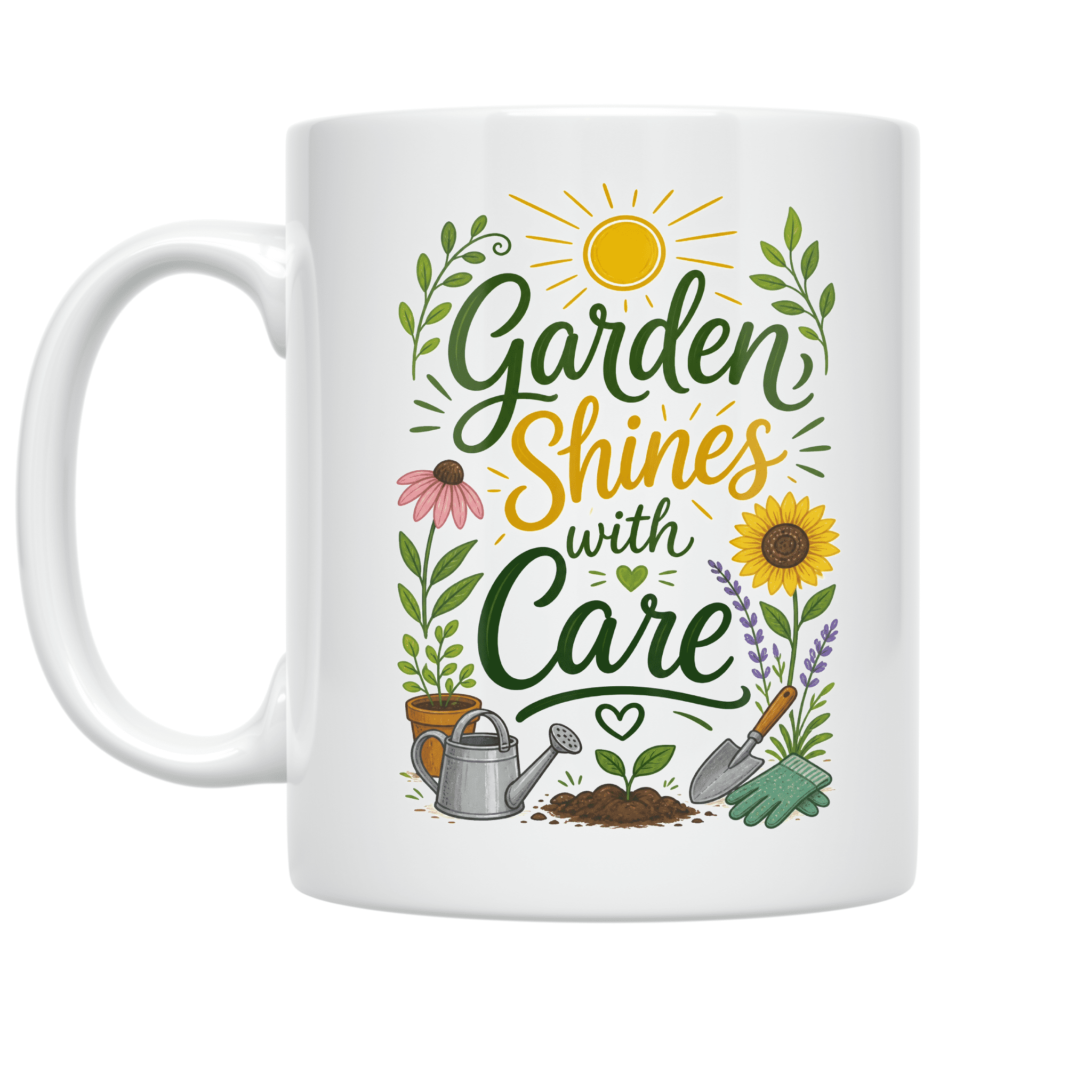 Eco-Friendly Gardening Design - Plant Lady - 11 oz Ceramic Coffee Mug ...