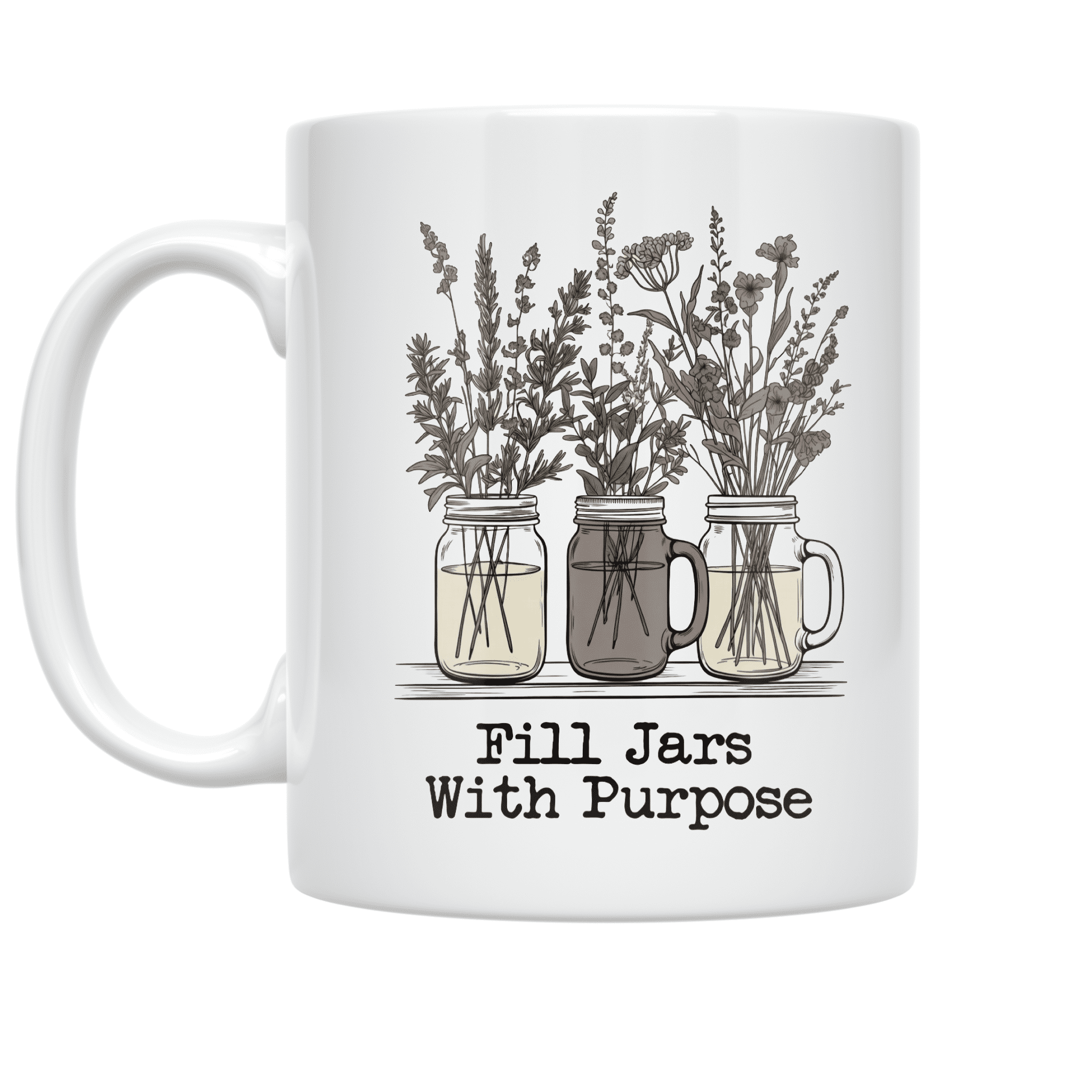 Eco-Friendly Glass Jar Illustrations - Eco-Conscious Friend - 11 oz ...