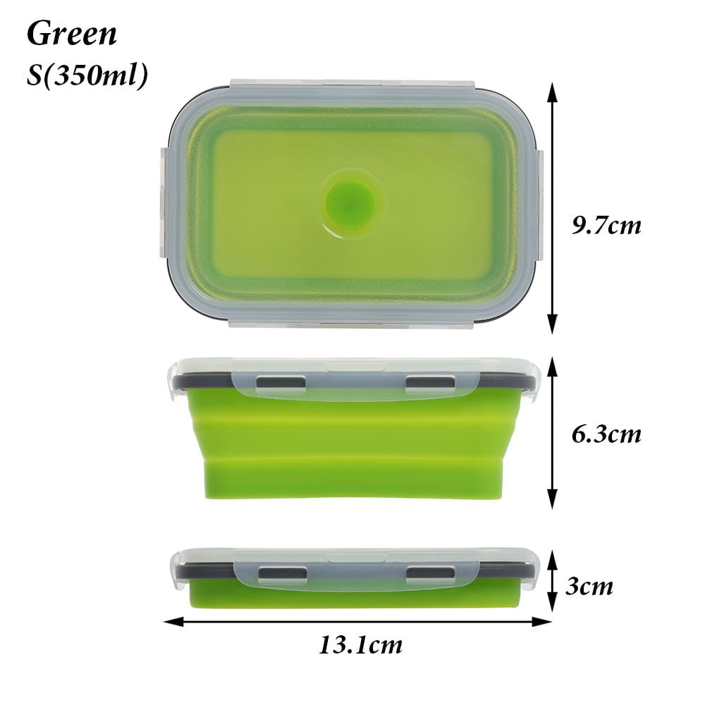 Eco-Friendly Kitchen Storage Folding Lunchbox Picnic Boxes Collapsible ...