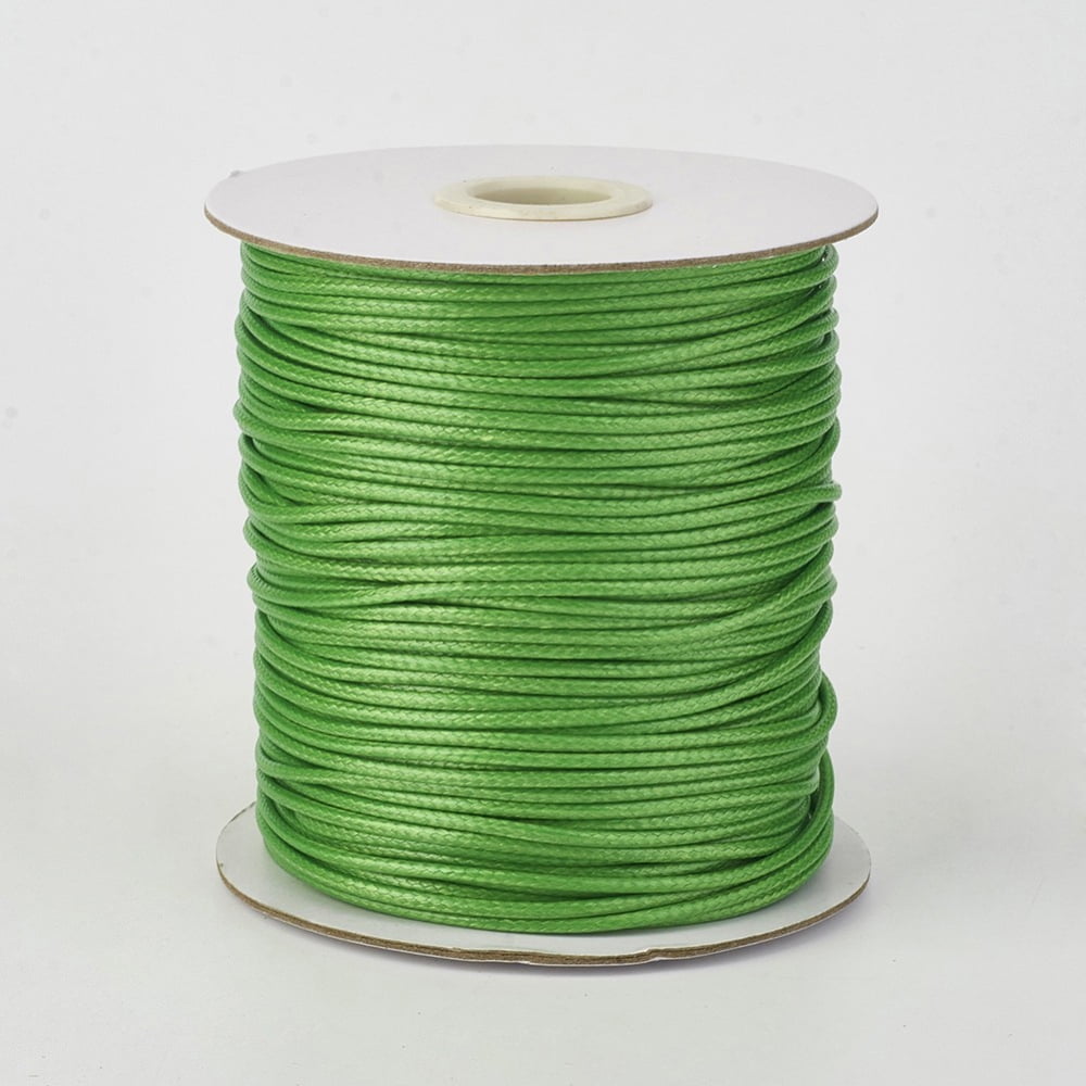 Eco-Friendly Korean Waxed Polyester Cord Lime Green 2mm about 90yards ...