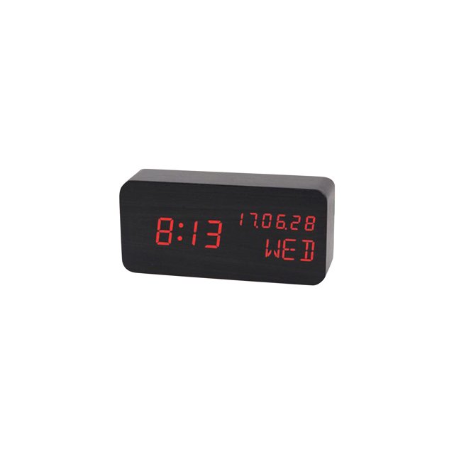Eco-Friendly LED Alarm Clock Voice Control, Battery Backup, Digital ...