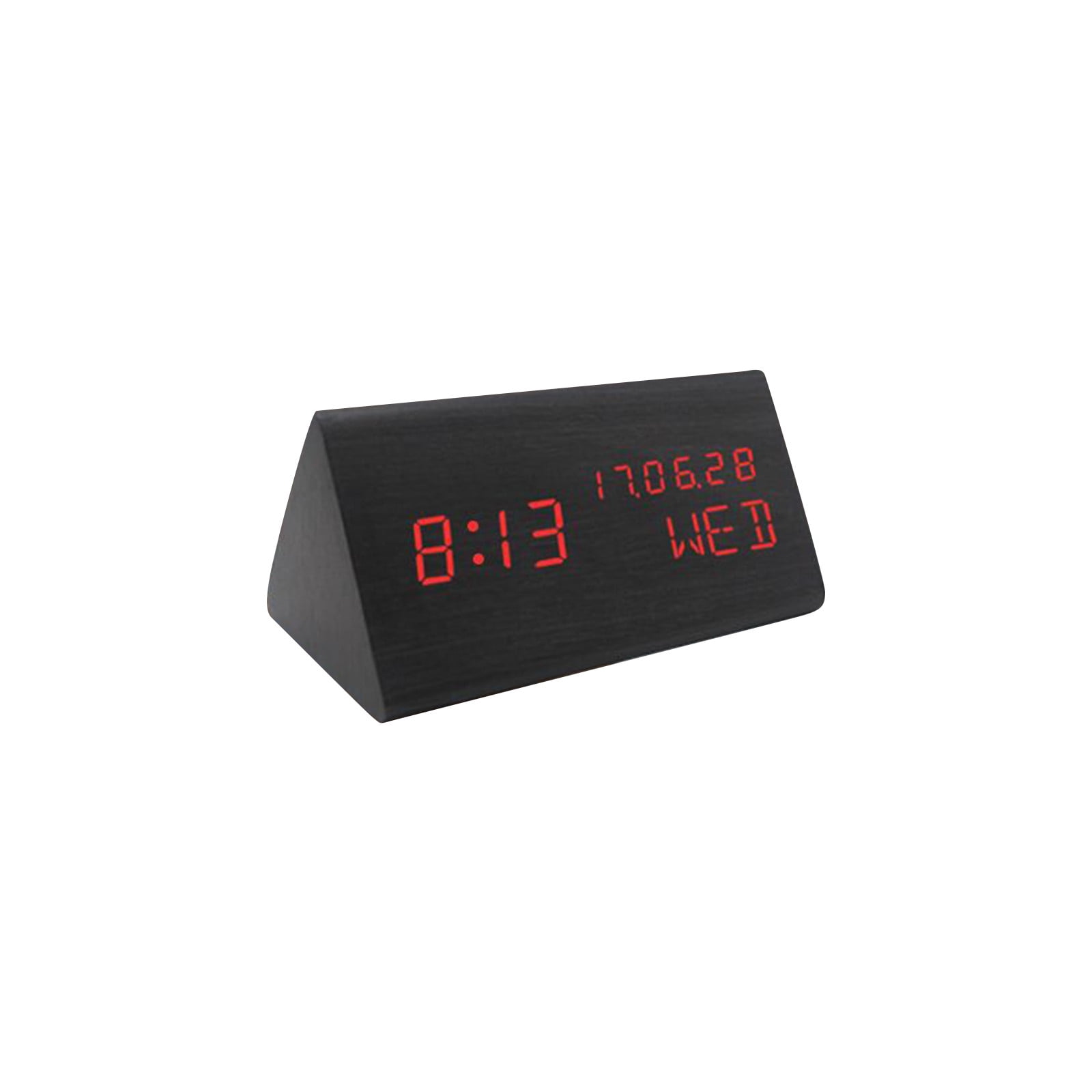 Eco-Friendly LED Alarm Clock Voice Control, Digital Alarm Clock ...