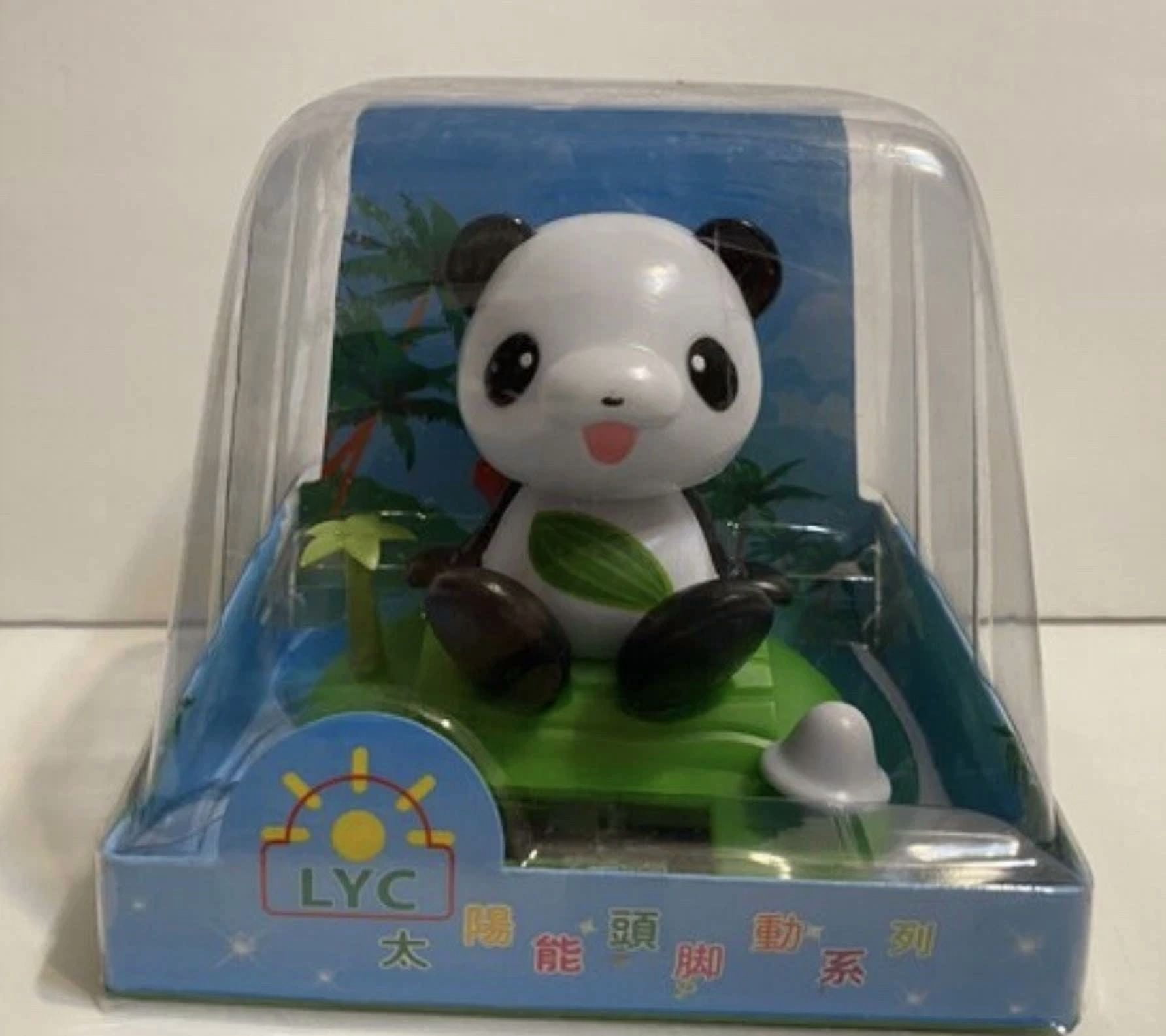 Eco-Friendly Lovely Cute Panda Solar Toy Panda Lover Gift Home Decor ...