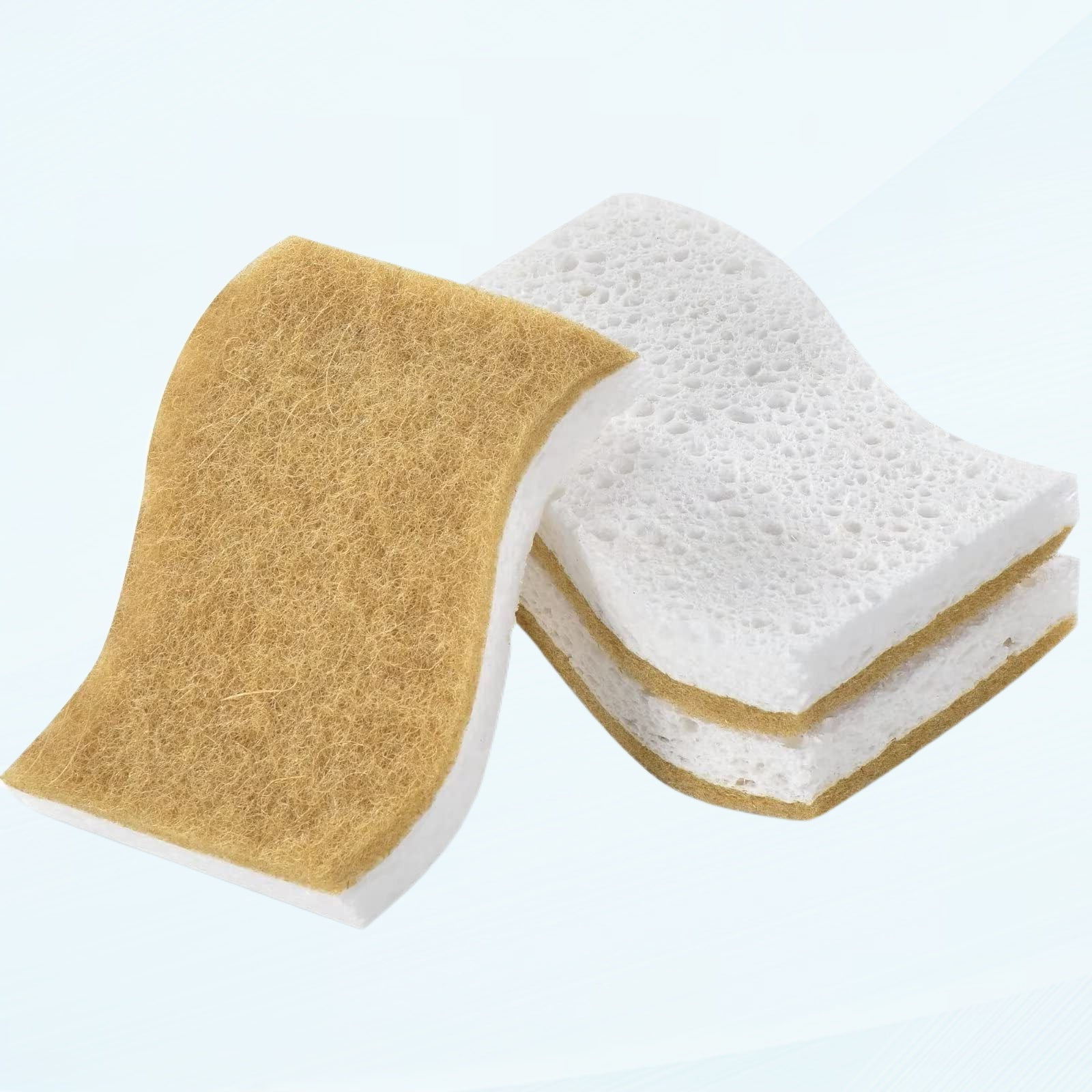 Eco-Friendly Natural Sponges 3 Pack, Biodegradable Kitchen Scouring ...