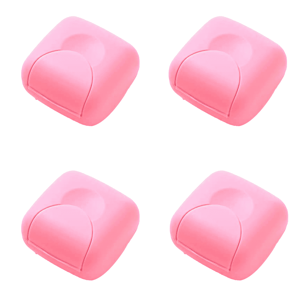 Eco-Friendly PP Plastic Soap Box 4 Pcs Portable Candy Color Soap ...