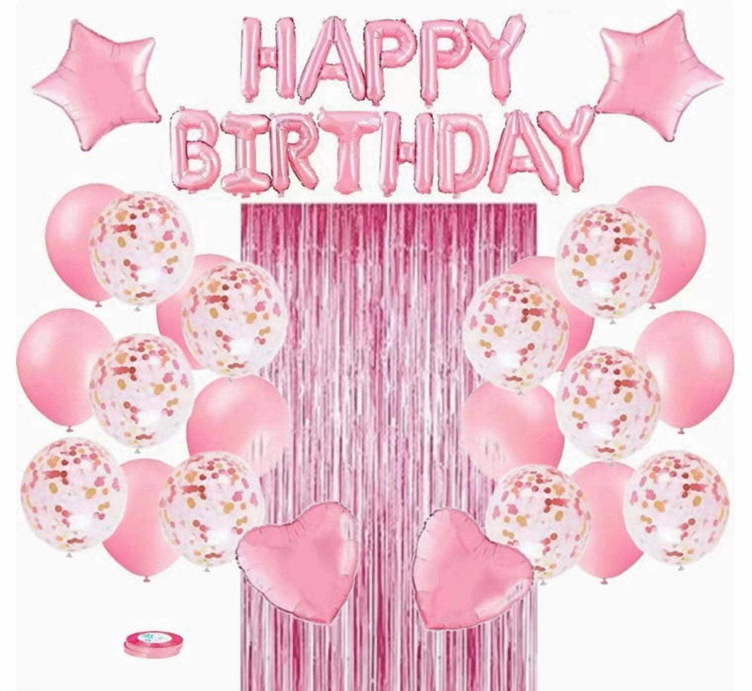 Eco-Friendly Pink Birthday Balloon Decoration Set - Perfect Party ...