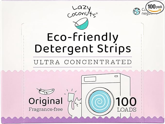 Eco Friendly, Plant Powered Laundry Detergent Strips - 100 Loads ...