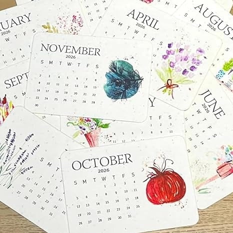 Eco-Friendly Plantable Love Calendar 2026,Perfect Modern Greening ...