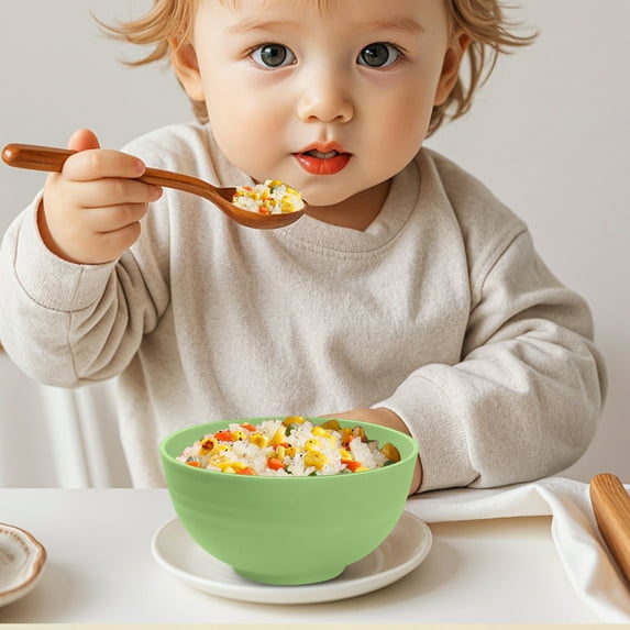 Eco-Friendly Straw Fiber Bowls - Microwave and Dishwasher Safe, Non ...