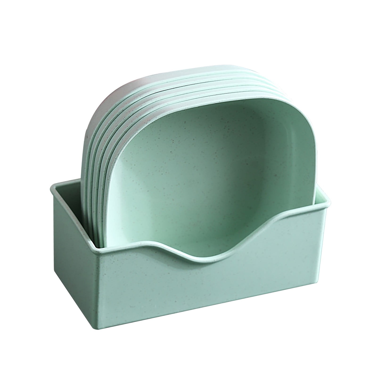 Eco-Friendly Straw Snack Trays 5-Pack - Dishwasher Safe, Portable ...