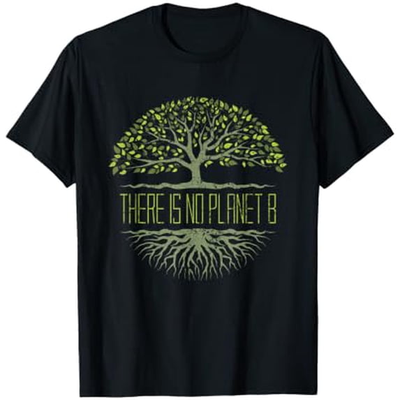 Eco-Friendly Tree Design T-Shirt for Earth Day Awareness and Climate ...