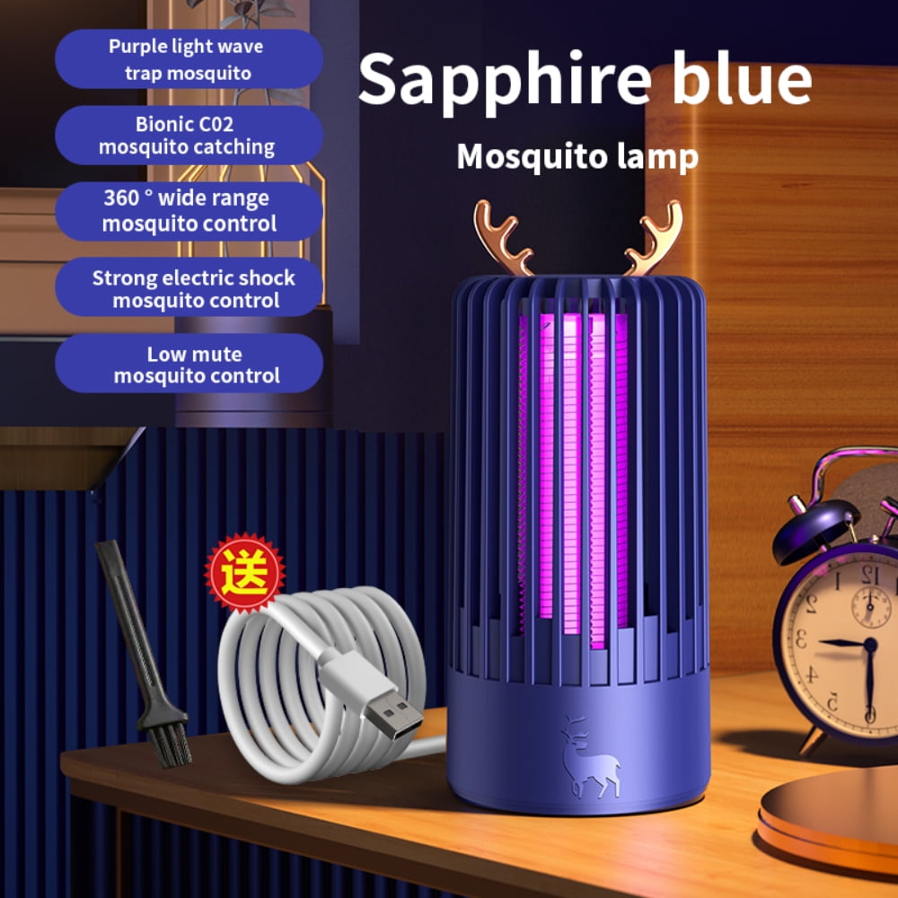 Eco-Friendly USB Mosquito Killer Lamp with Night Light Indoor & Outdoor ...