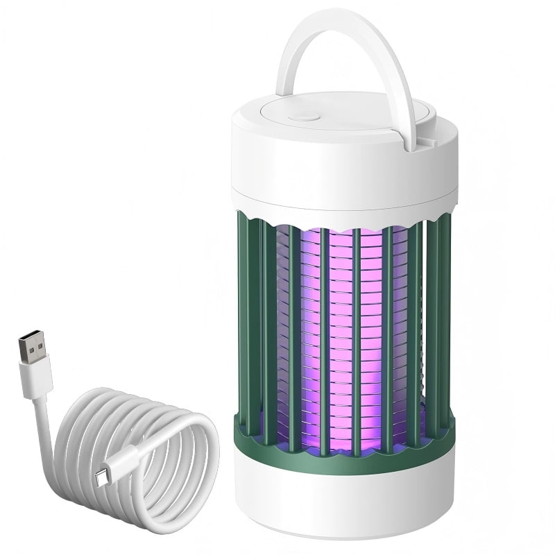 Eco-Friendly USB Mosquito Zapper Lamp - 360° Silent Bug Trap ...