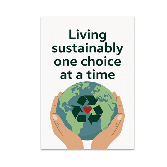 Eco-Friendly Wall Art - Sustainable Living Advocate - 13x19 Poster ...