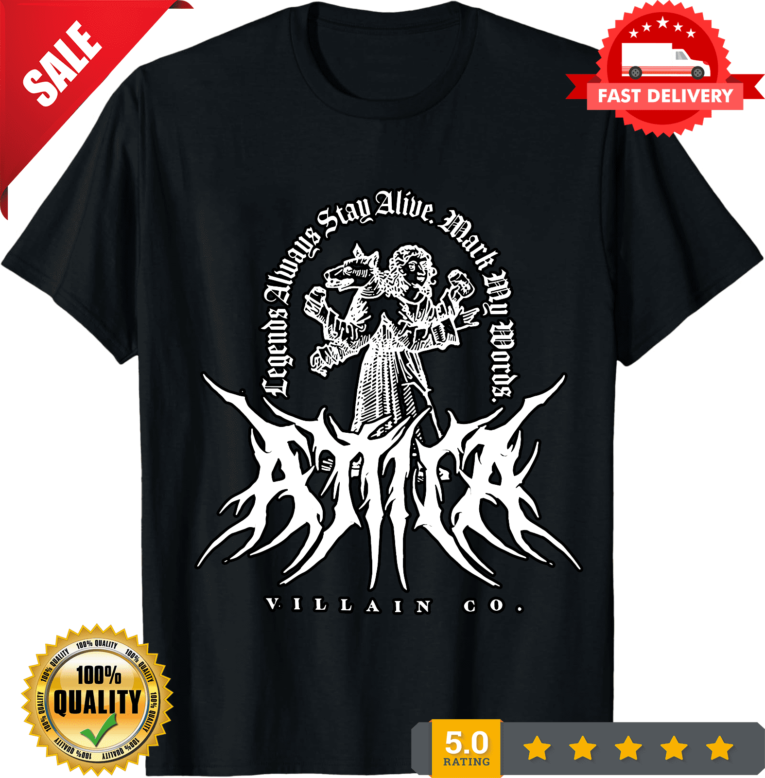 Eco-Friendly and Ethical Tshirts, Attila Legends Tshirt, LIMITED ...