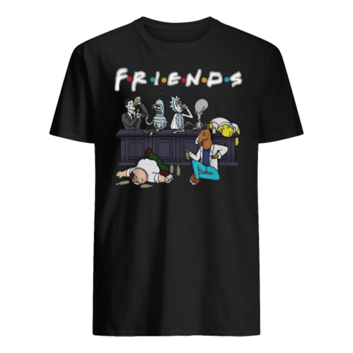 Eco-Friendly and Ethical Tshirts, Cartoon Characters Netflix Friends Tv ...