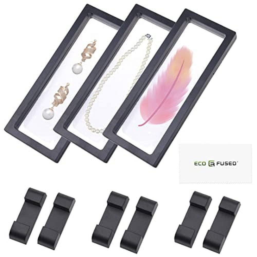 Eco-Fused 3D Transparent Floating Frame - Set of 3 - Suspension Display ...