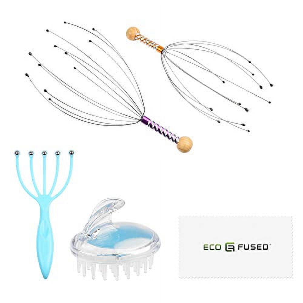 Eco-Fused Scalp Massage Kit - 2x Scalp Scratcher, 1x Roller Ball Claw ...