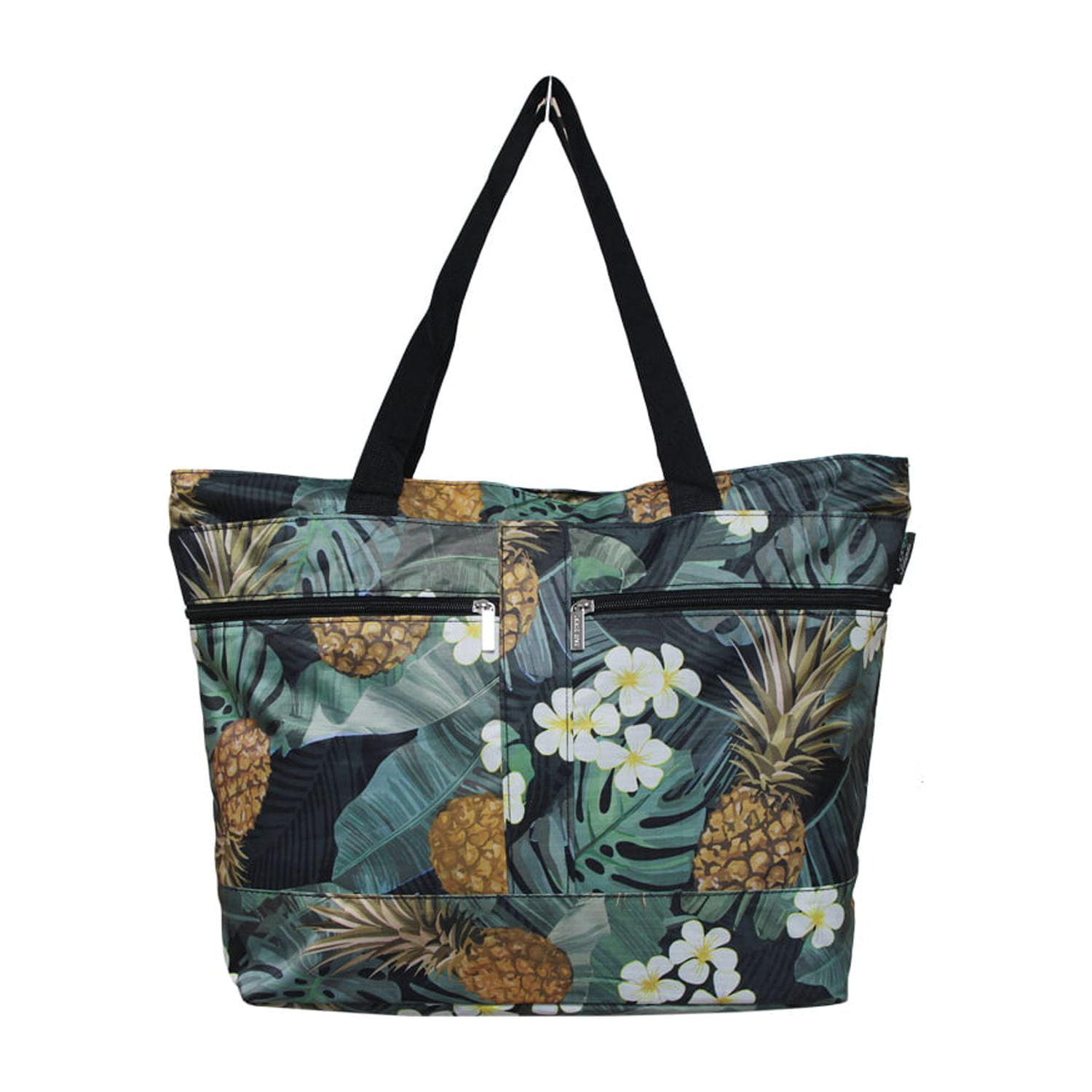 Eco Islands Large Lightweight Water Resistant Beach Tote Bag Monstera ...