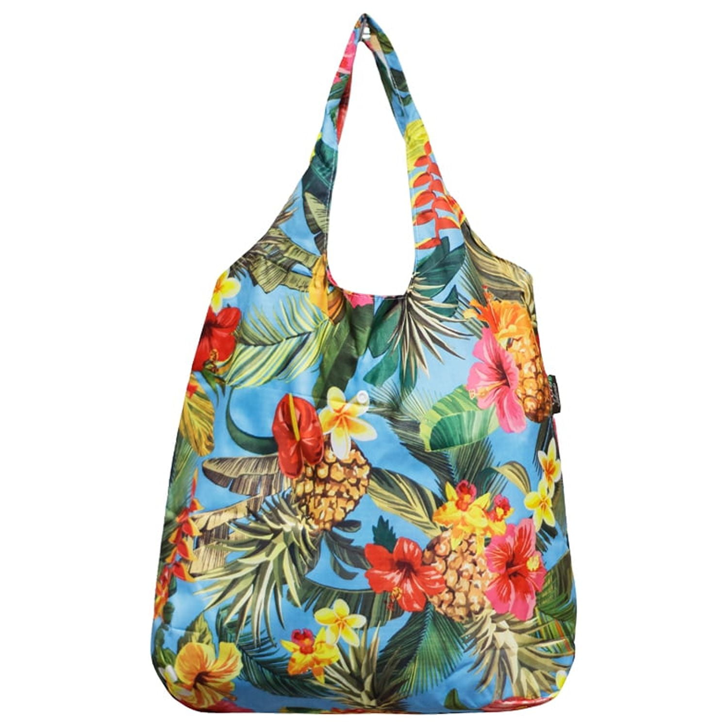 Eco Islands Eco Bag, TROPICAL GARDEN, AQUA - Walmart.com