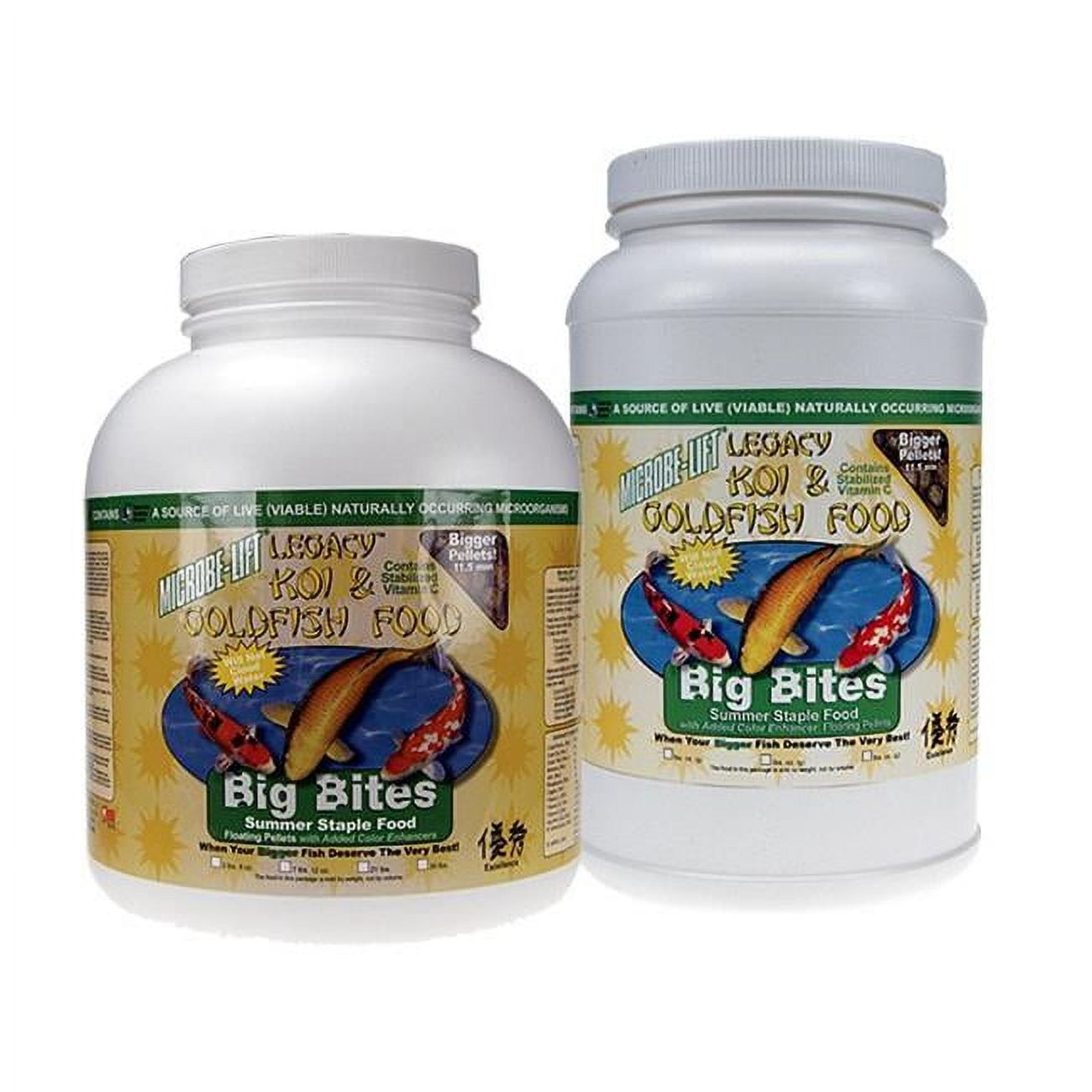 Microbe-Lift Legacy Big Bites Koi & Goldfish Food 16 lbs 12 oz MLLBBXL ...