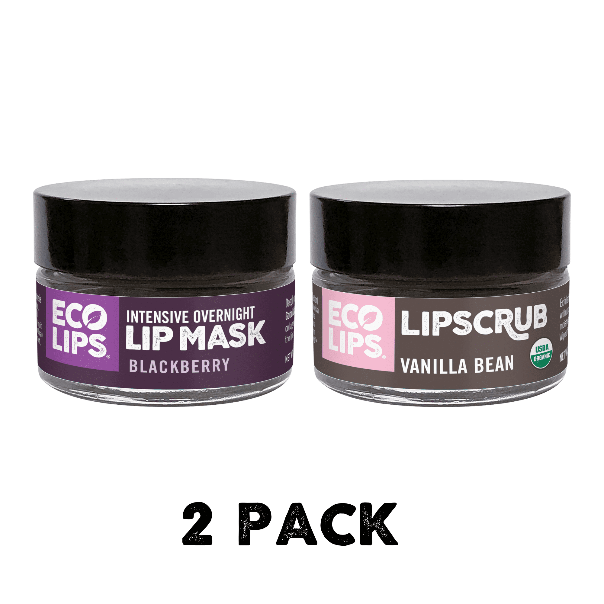 Eco Lips Intensive Overnight Lip Mask & Organic Vanilla Bean Sugar Lip ...