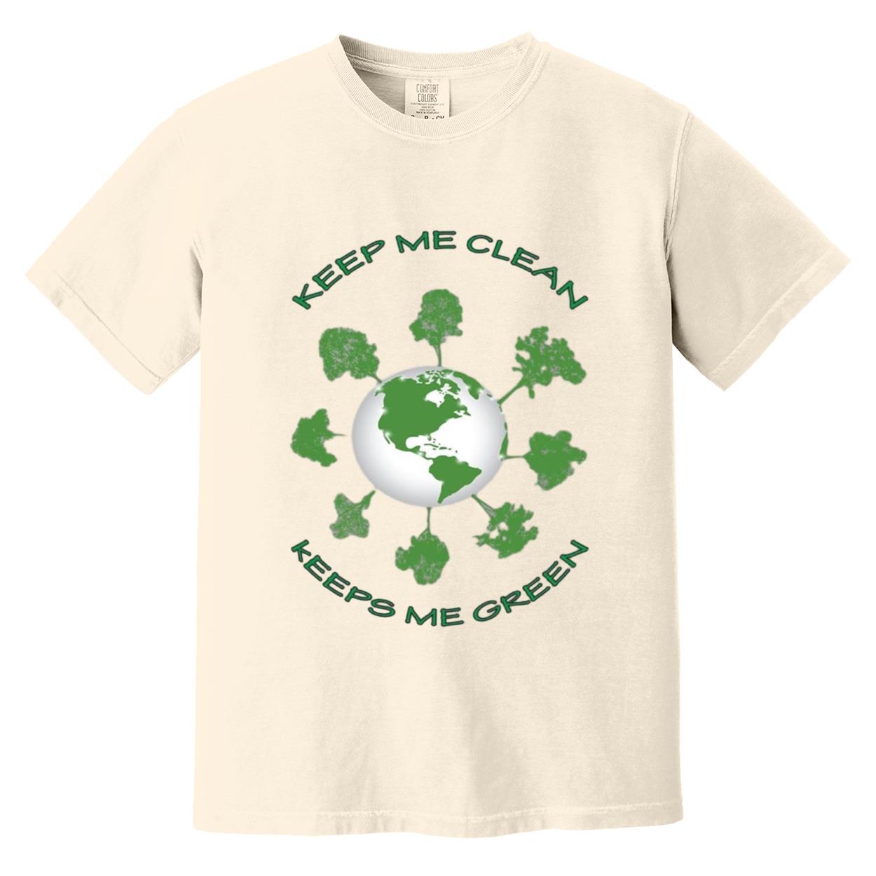 Eco Message Comfort Color T-shirt Keep Me Clean and Love the Planet ...