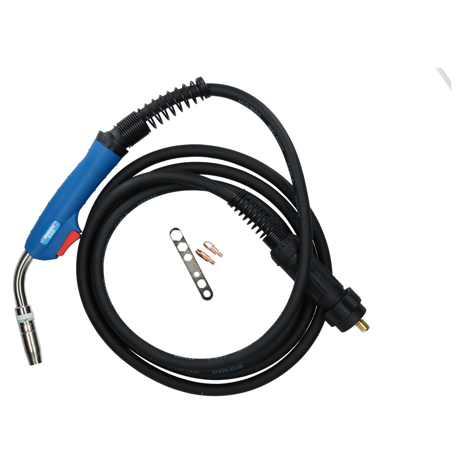 Eco Mig Euro Fitting Welding Welder Torch 25 MIG MB15 4m Cable Non Live ...