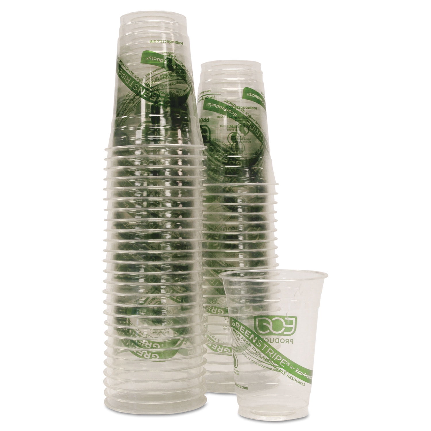 Eco-Products, ECOEPCC16GSPK, GreenStripe Cold Cups, 50 / Pack, Clear ...