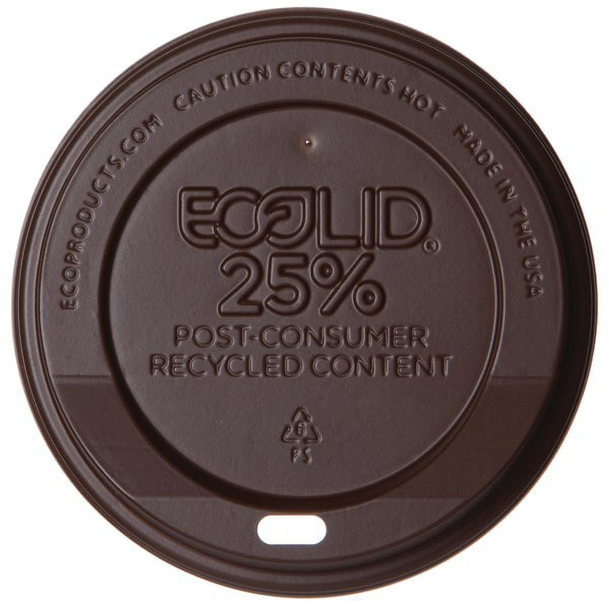 Eco-Products EcoLid Hot Cup Lids, 10-20 Oz, Brown, Pack Of 1,000 Lids ...