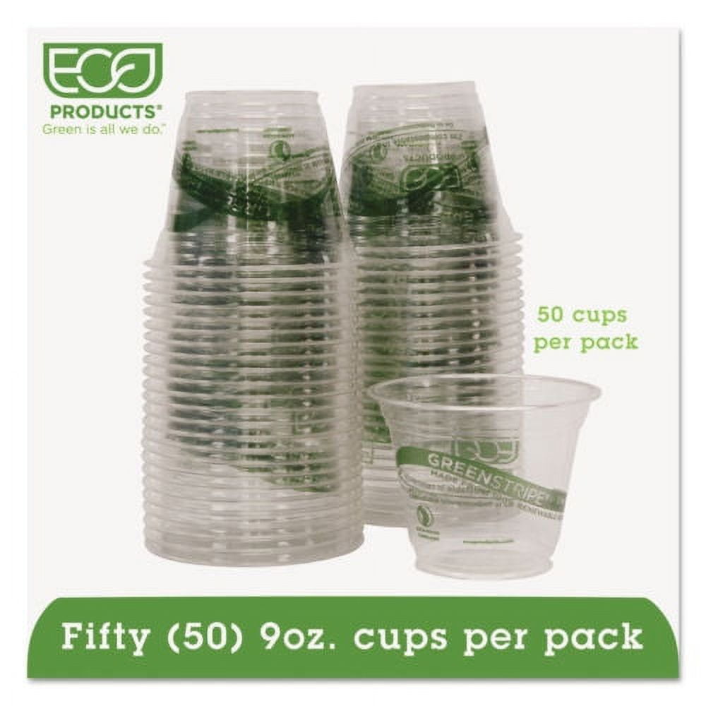 Eco-Products GreenStripe Compostable Disposable Paper Cold Drink Cups ...